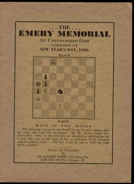 The Emery Memorial: A Unpublished Gem Composed New Year – The Chess ...